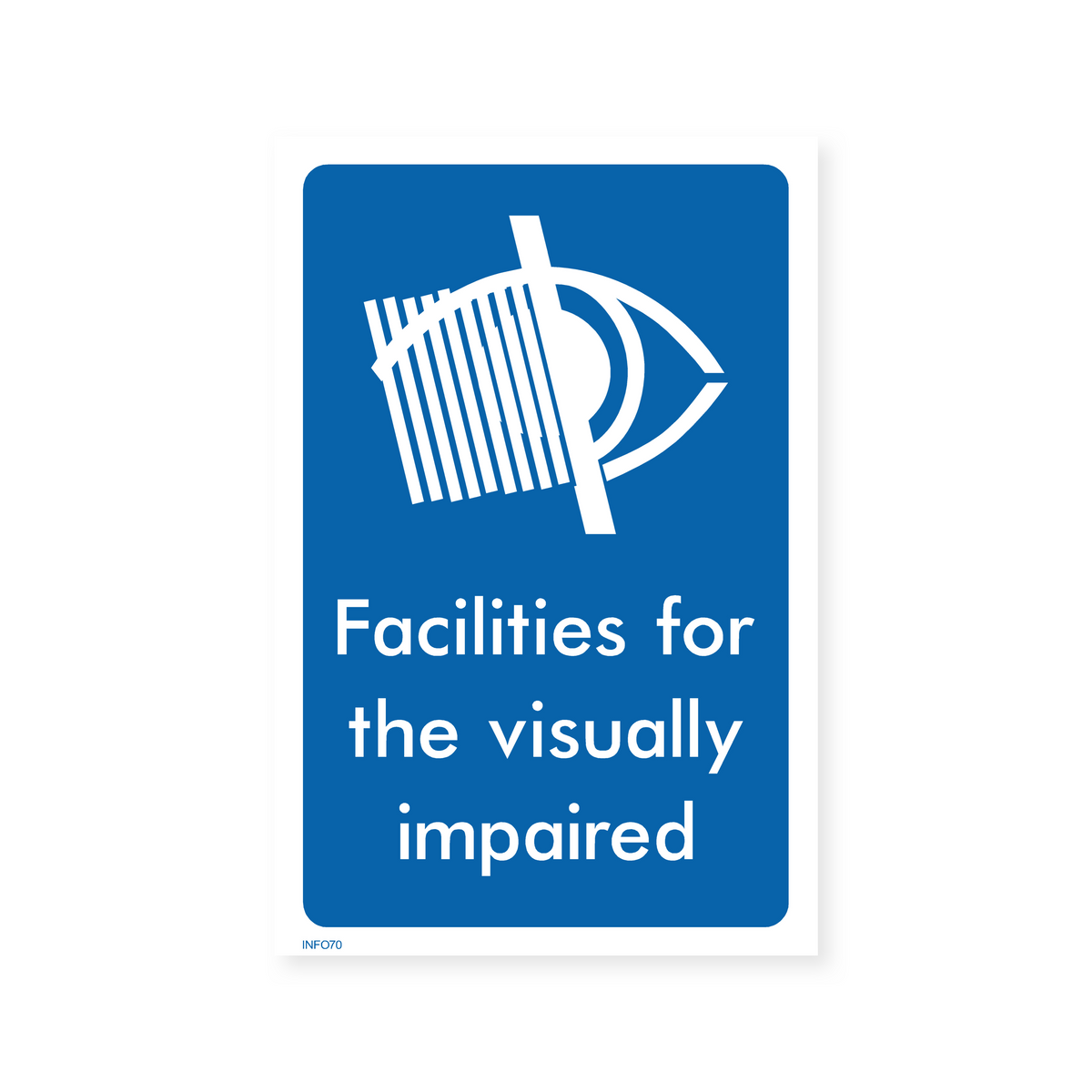 Facilities for the Visually Impaired Sign – Safety Signs & Stickers
