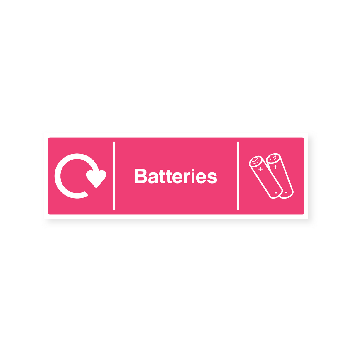 Batteries Recycling - Safety Sign – Safety Signs & Stickers
