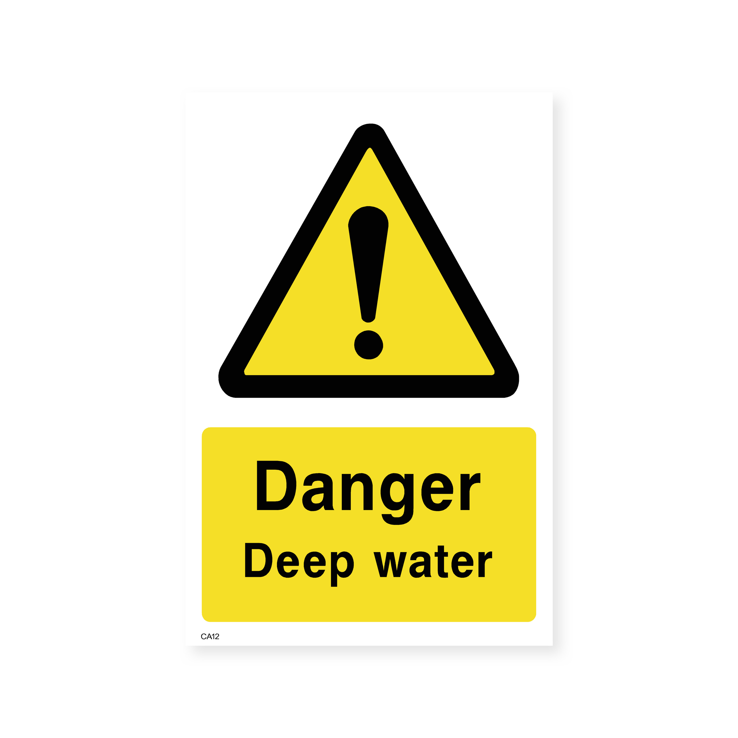 Danger Deep Water Warning Sign – Safety Signs & Stickers