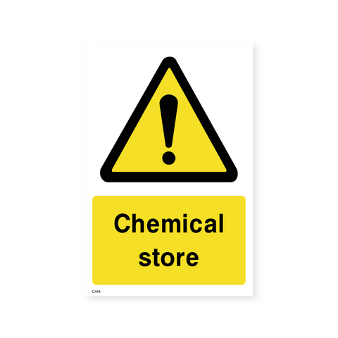 Chemical Store Warning Sign – Safety Signs & Stickers
