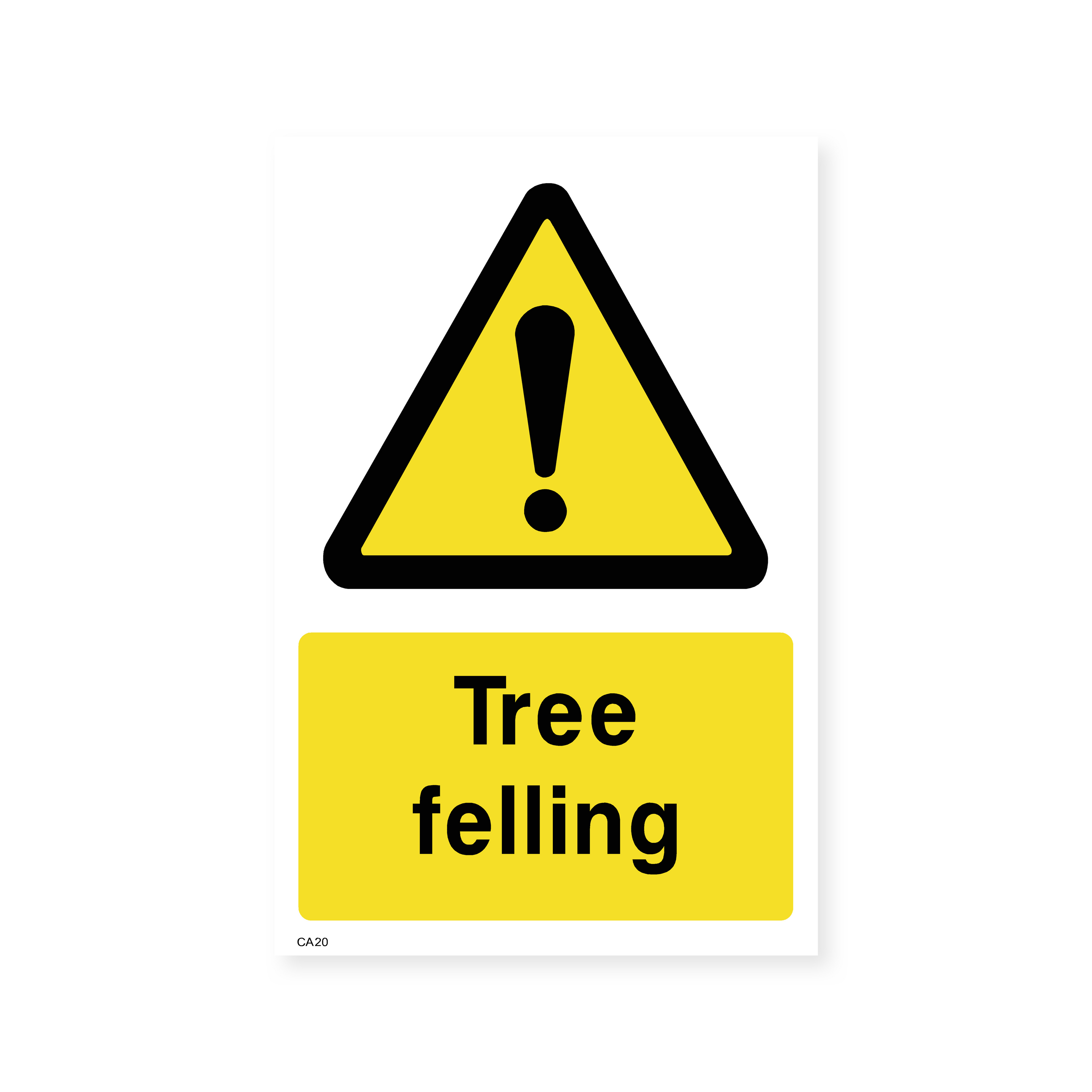 Tree Felling Warning Sign – Safety Signs & Stickers