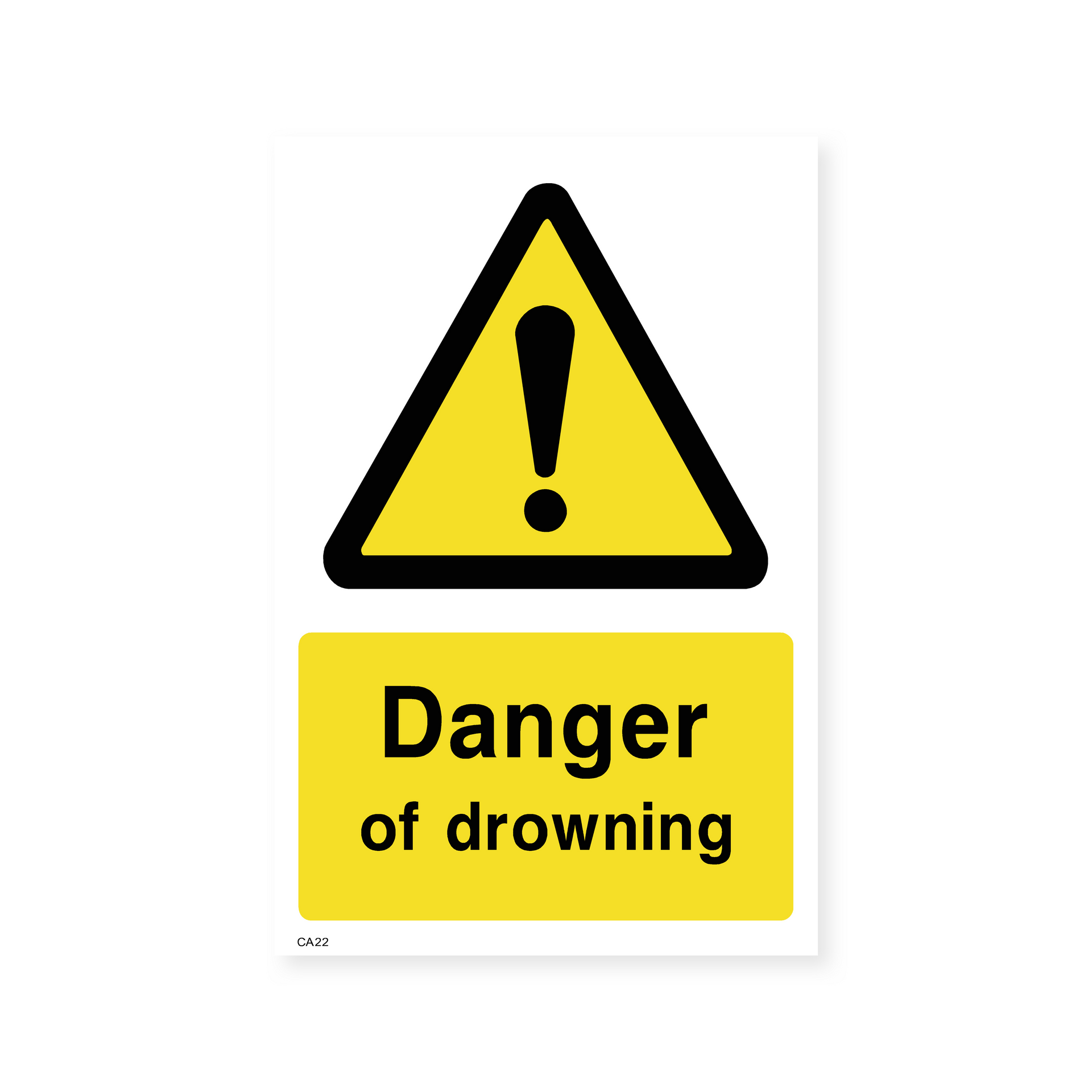 Drowning Hazard Warning Sign – Safety Signs & Stickers