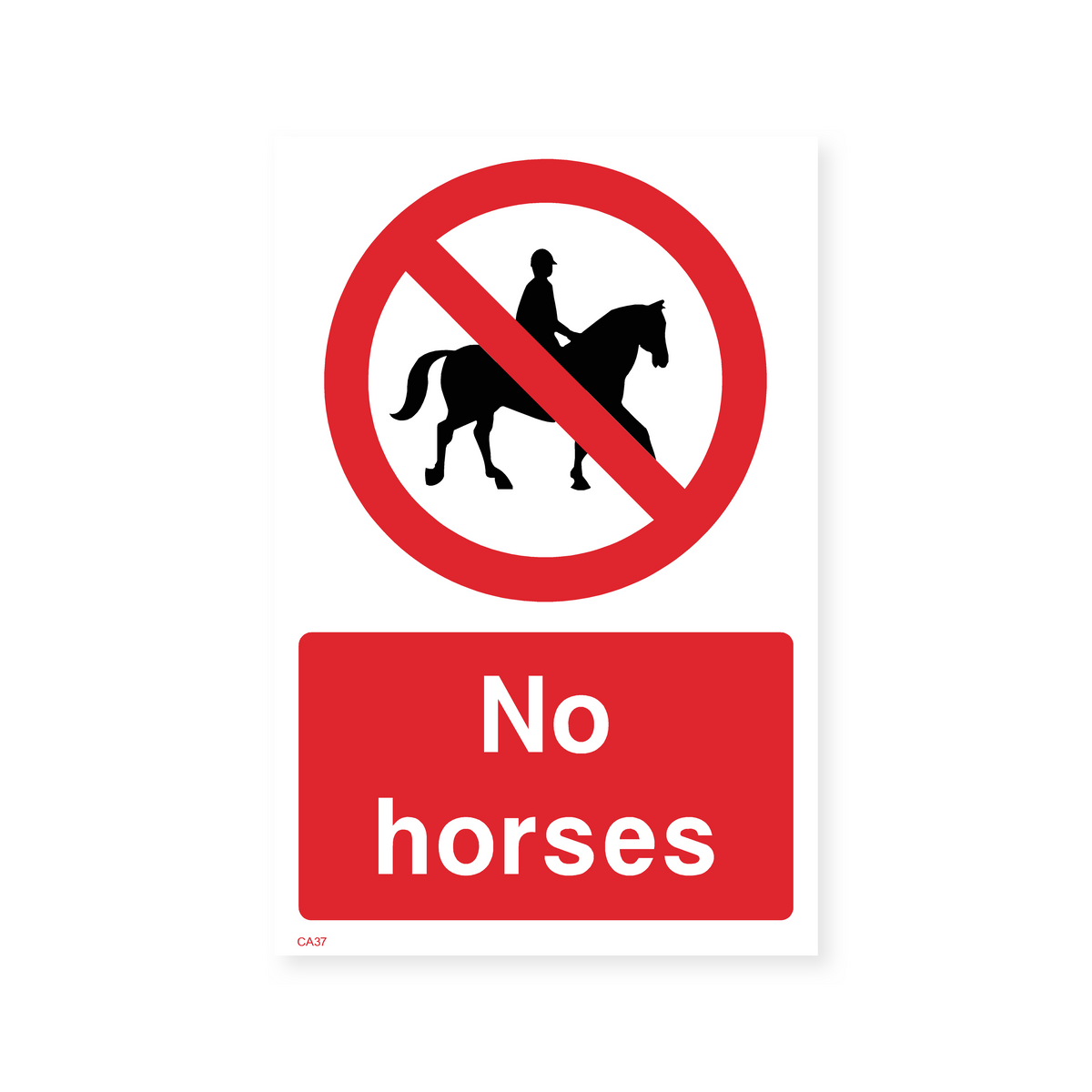 No Horses Sign – Safety Signs & Stickers