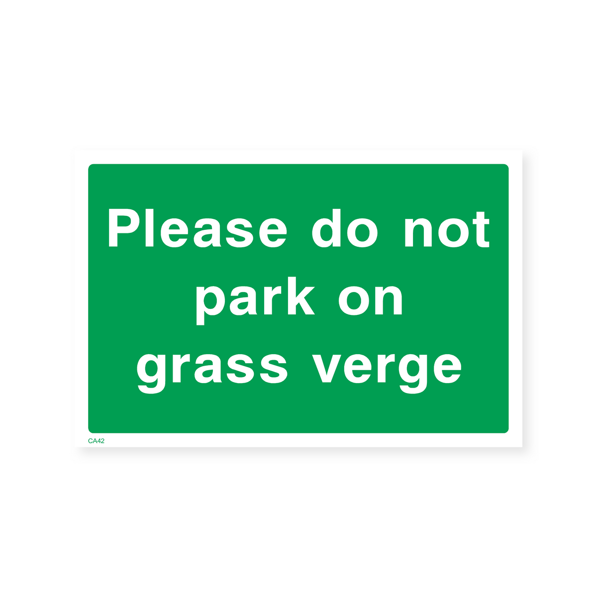 No Parking on Grass Verge Sign – Safety Signs & Stickers