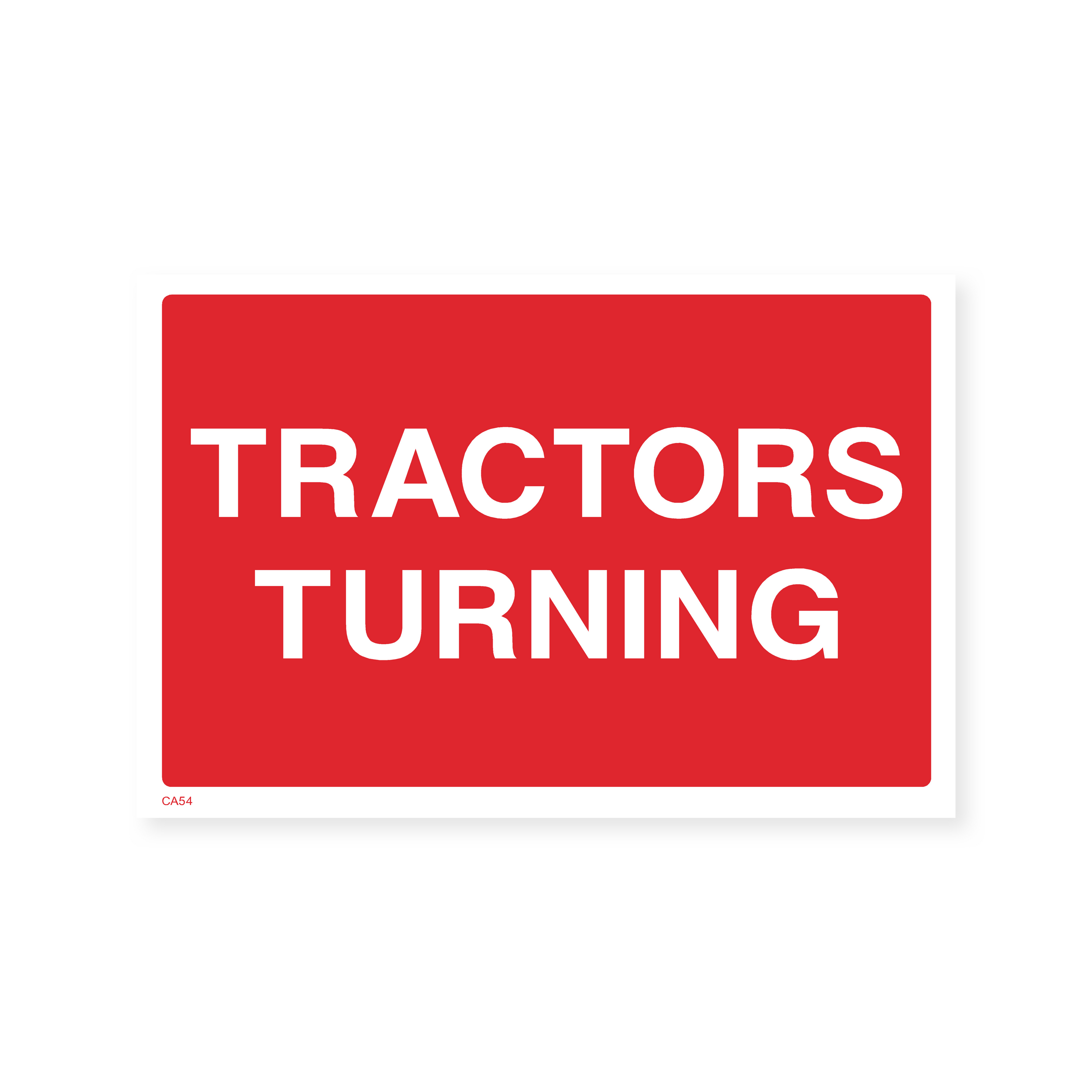 Tractors Turning Sign – Safety Signs & Stickers