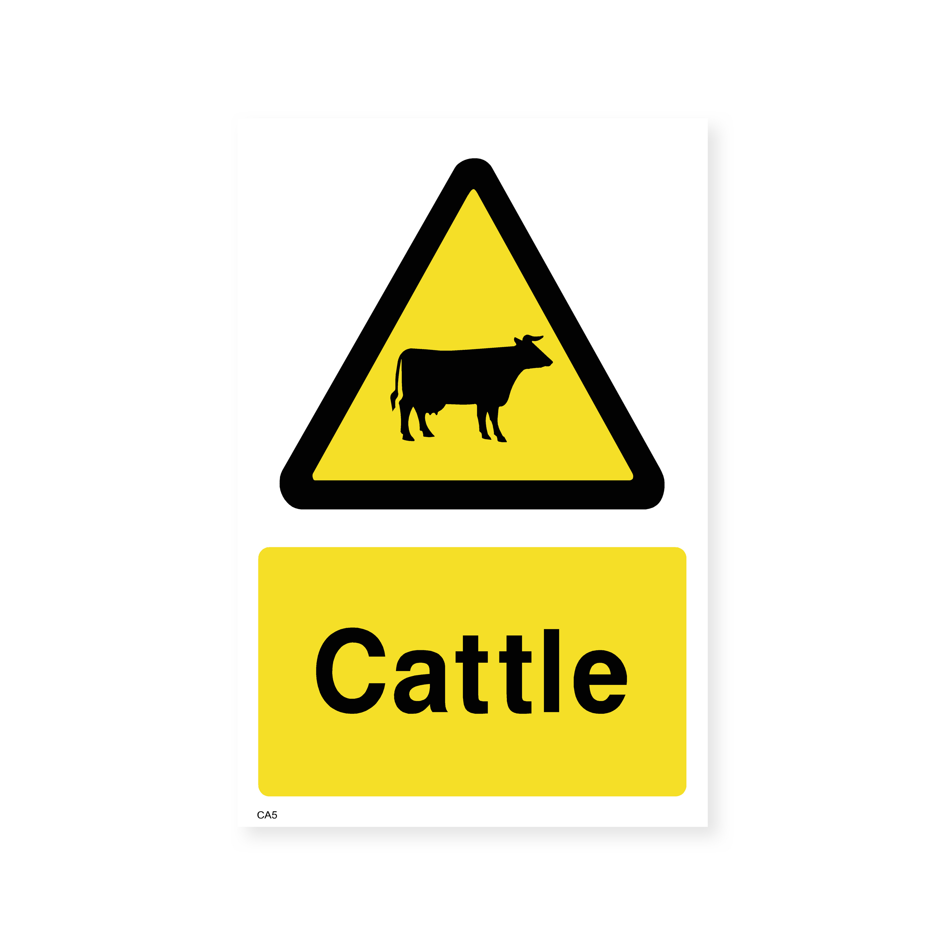 Cattle Warning Sign – Safety Signs & Stickers