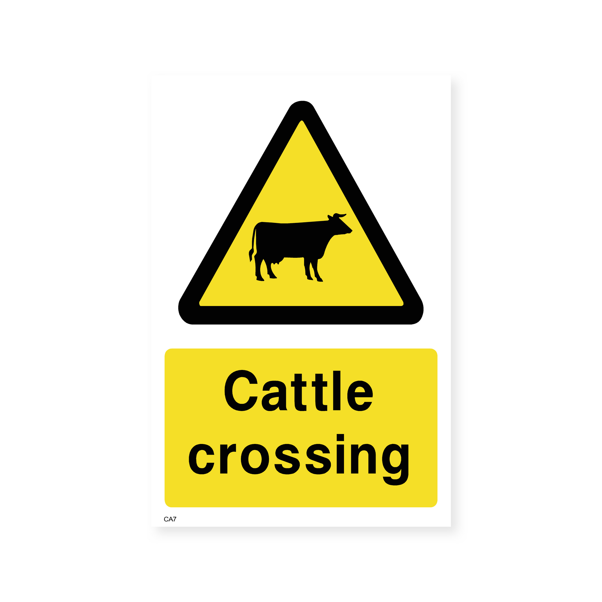 Cattle Crossing Warning Sign – Safety Signs & Stickers