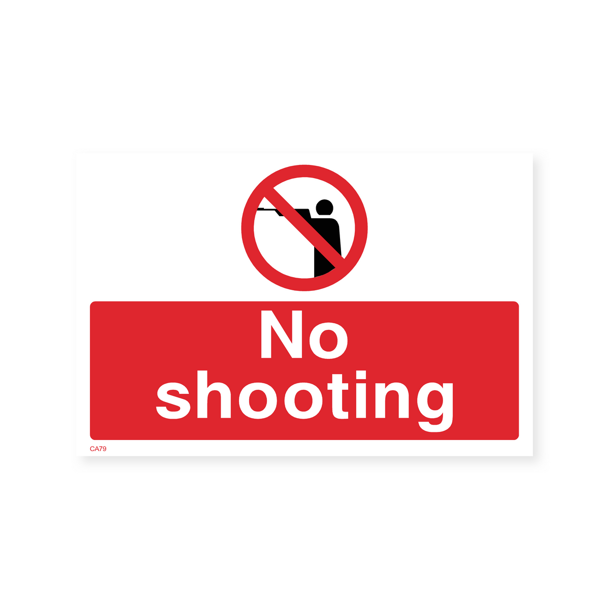 No Shooting Warning Sign – Safety Signs & Stickers