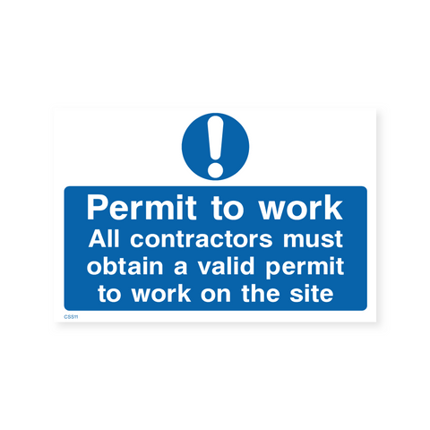 Permit to Work Sign – Safety Signs & Stickers