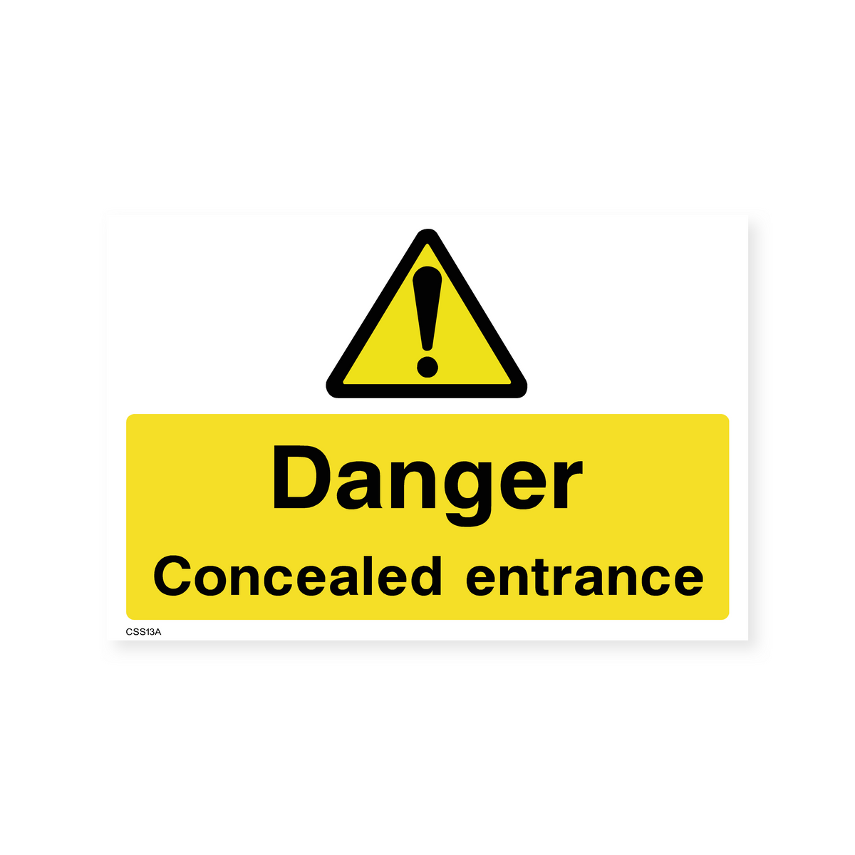 Danger - Concealed Entrance Sign – Safety Signs & Stickers