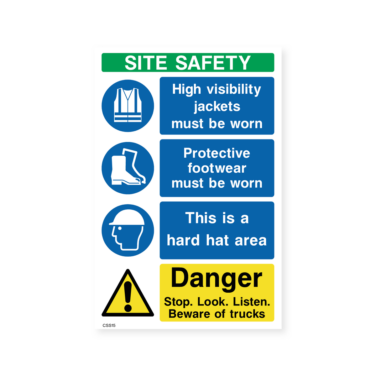 Site Safety - High Visibility Jackets Sign – Safety Signs & Stickers