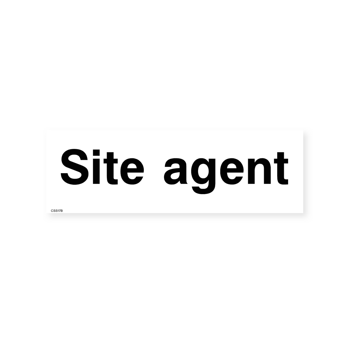 Site Agent Sign – Safety Signs & Stickers