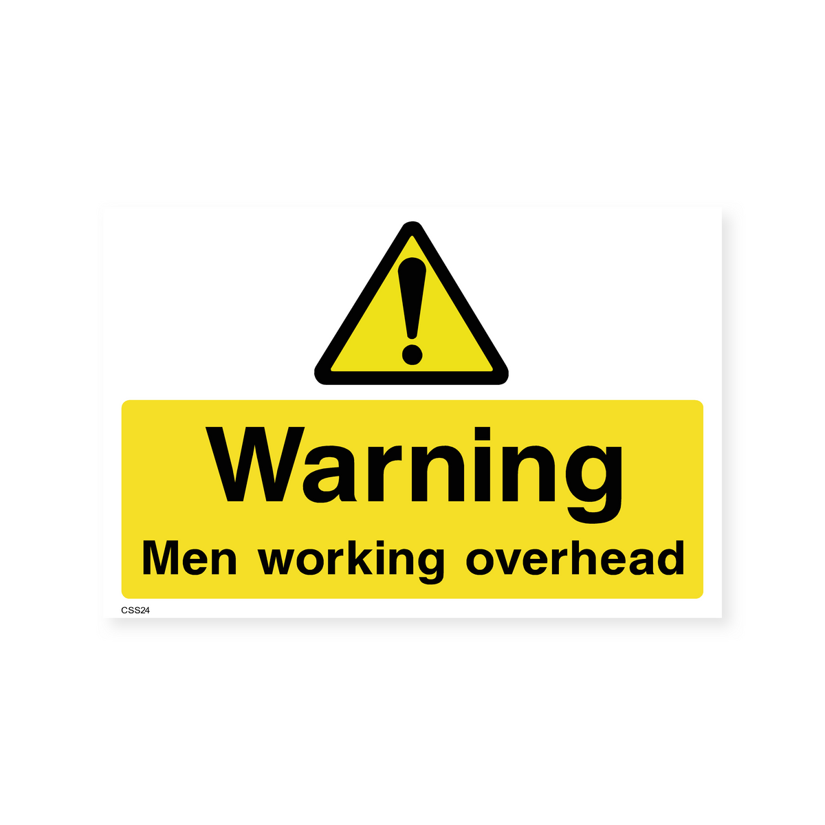 Warning Men Working Overhead Sign – Safety Signs & Stickers