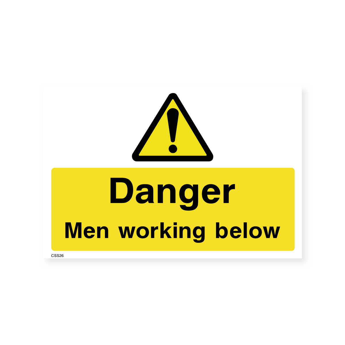 Danger Men Working Below Sign – Safety Signs & Stickers