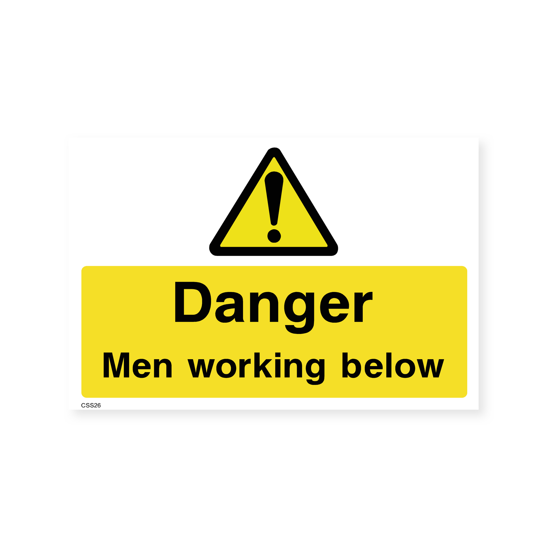 Danger Men Working Below Sign – Safety Signs & Stickers