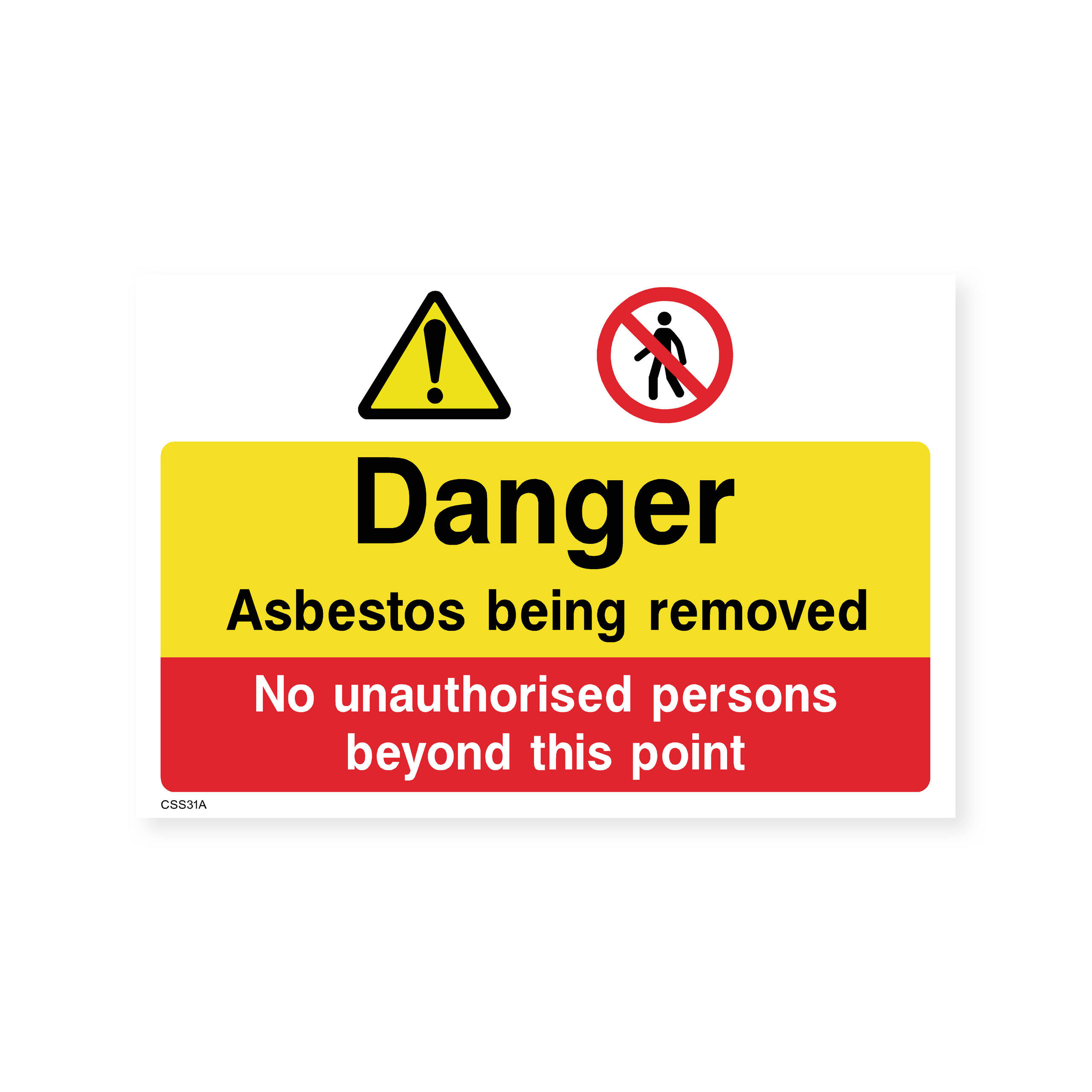 Danger Asbestos Being Removed Sign – Safety Signs & Stickers