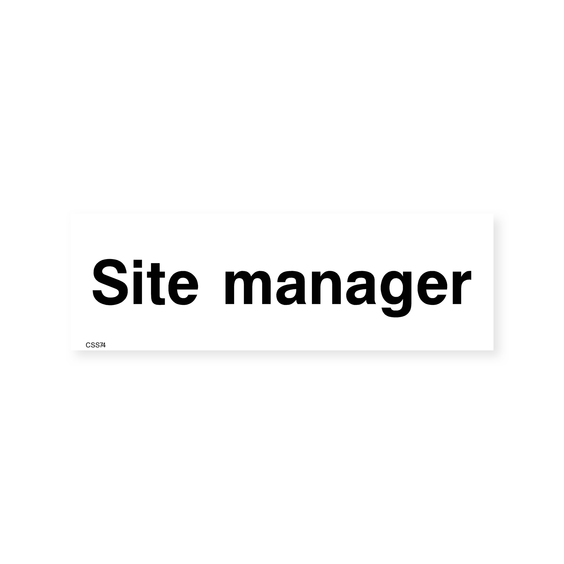 Site Manager Sign – Safety Signs & Stickers