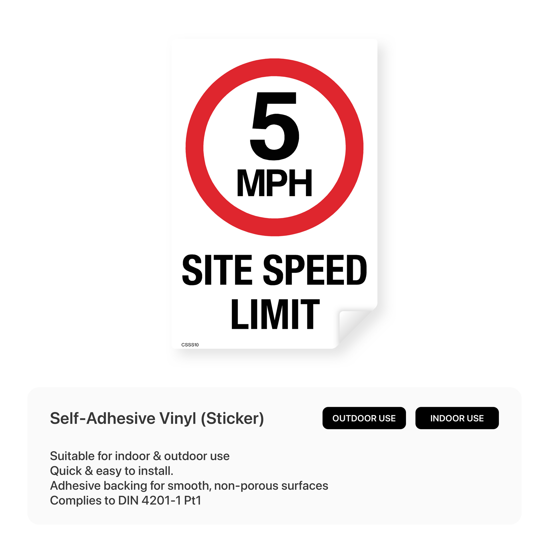 Speed Limit – Safety Signs & Stickers