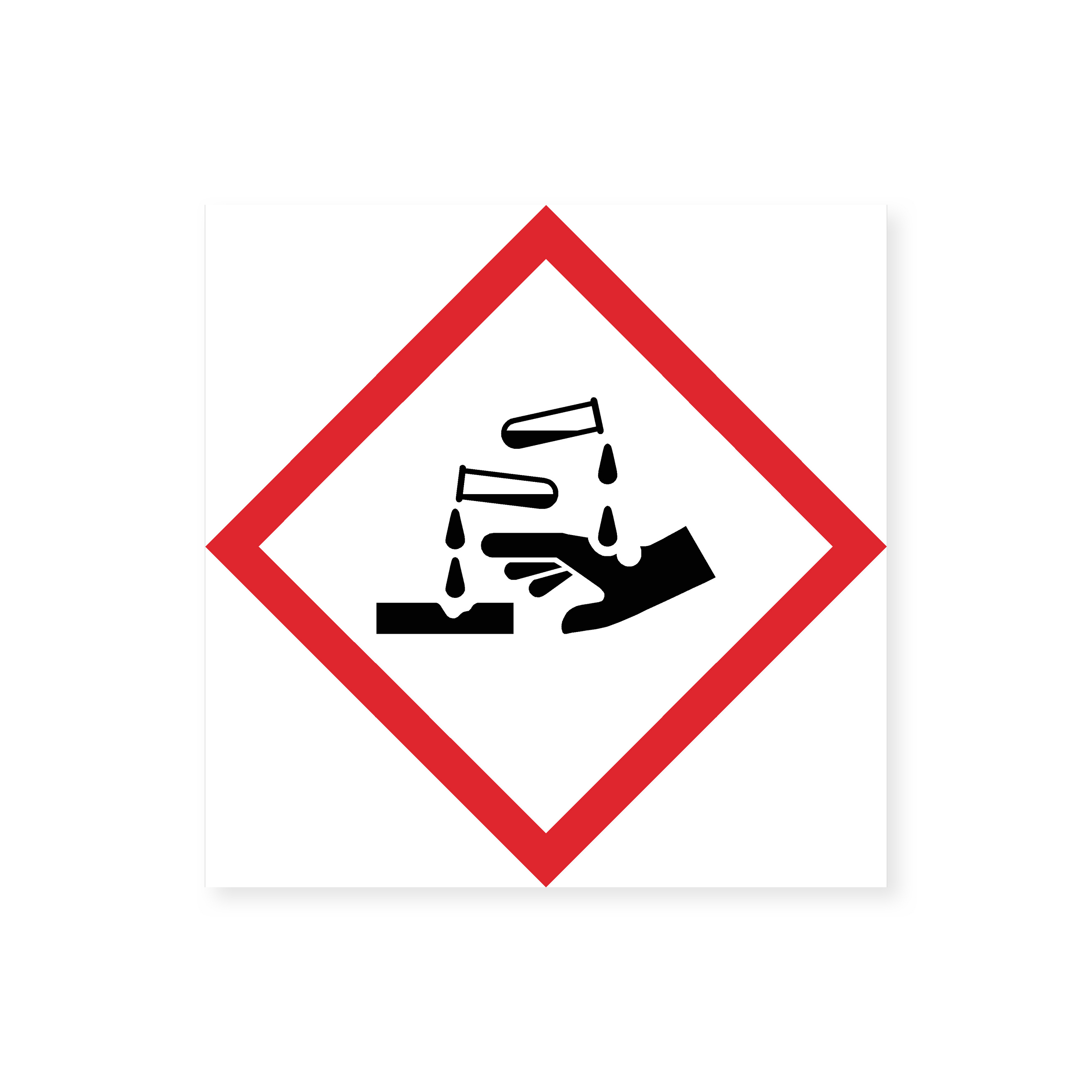 Corrosive Hazard GHS Symbol Sign – Safety Signs & Stickers