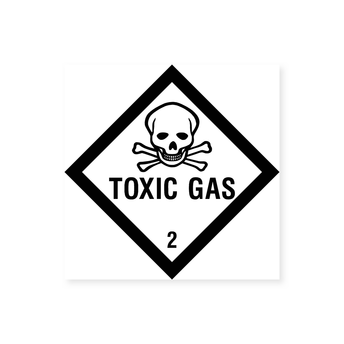 Toxic Gas 2 - Hazchem Sign – Safety Signs & Stickers