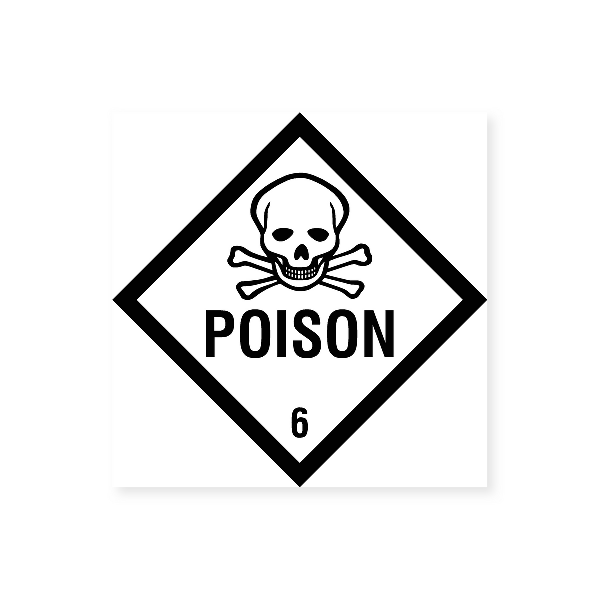 Poison 6 - Hazchem Sign – Safety Signs & Stickers