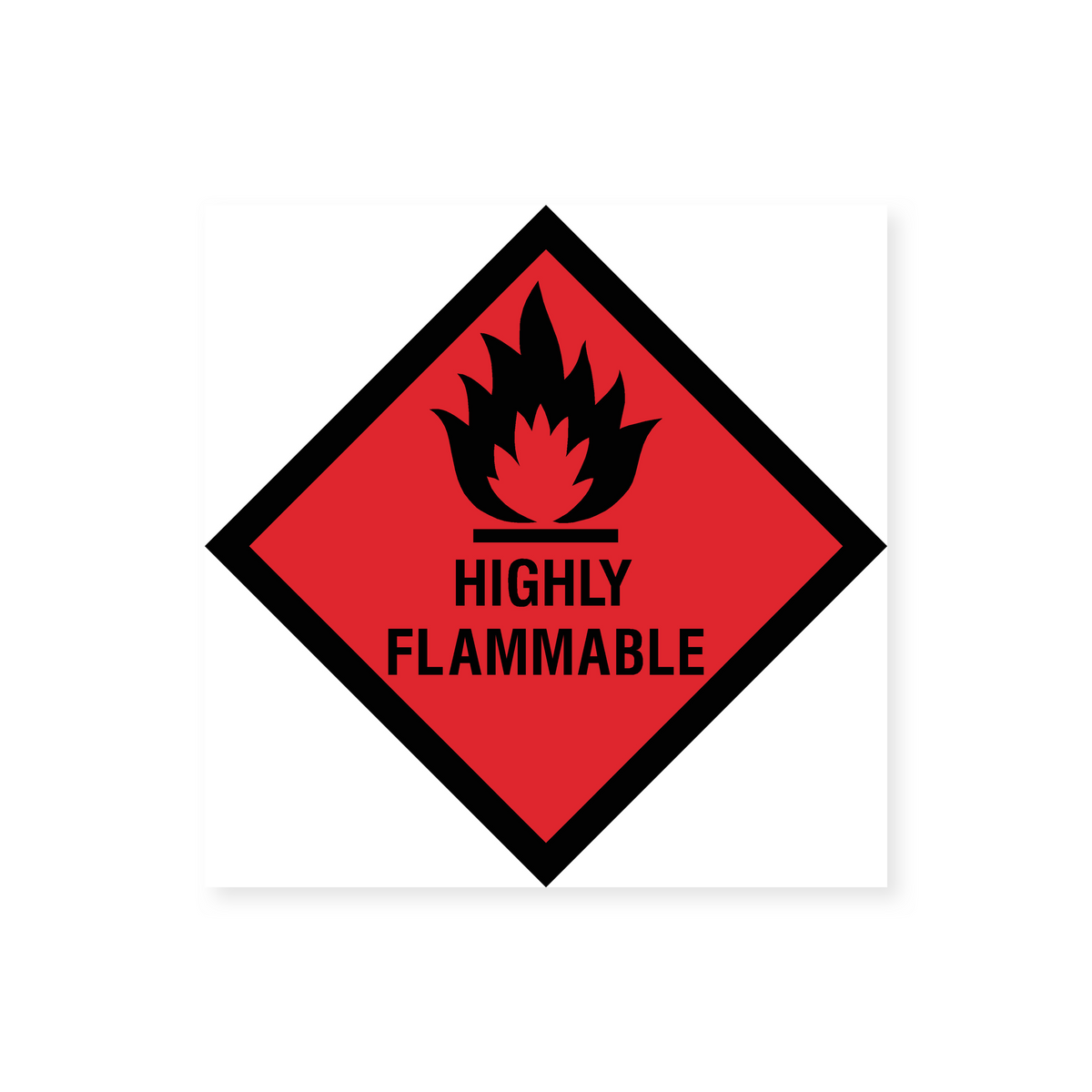 Highly Flammable - Hazchem Sign – Safety Signs & Stickers