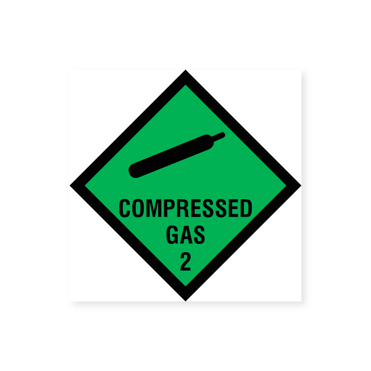 Compressed Gas 2 - Hazchem Sign – Safety Signs & Stickers