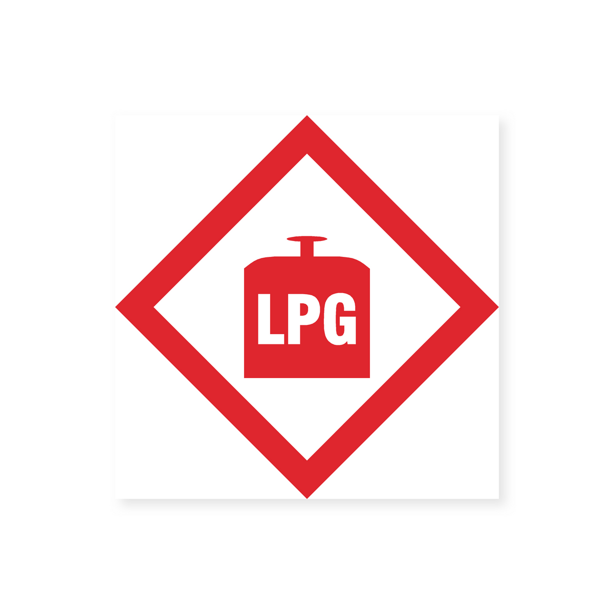 LPG Hazard Diamond Sign – Safety Signs & Stickers