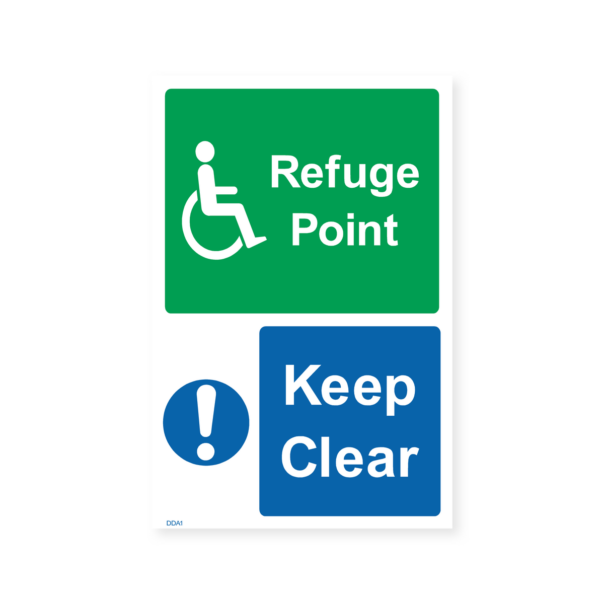 Refuge Point - Keep Clear Sign – Safety Signs & Stickers