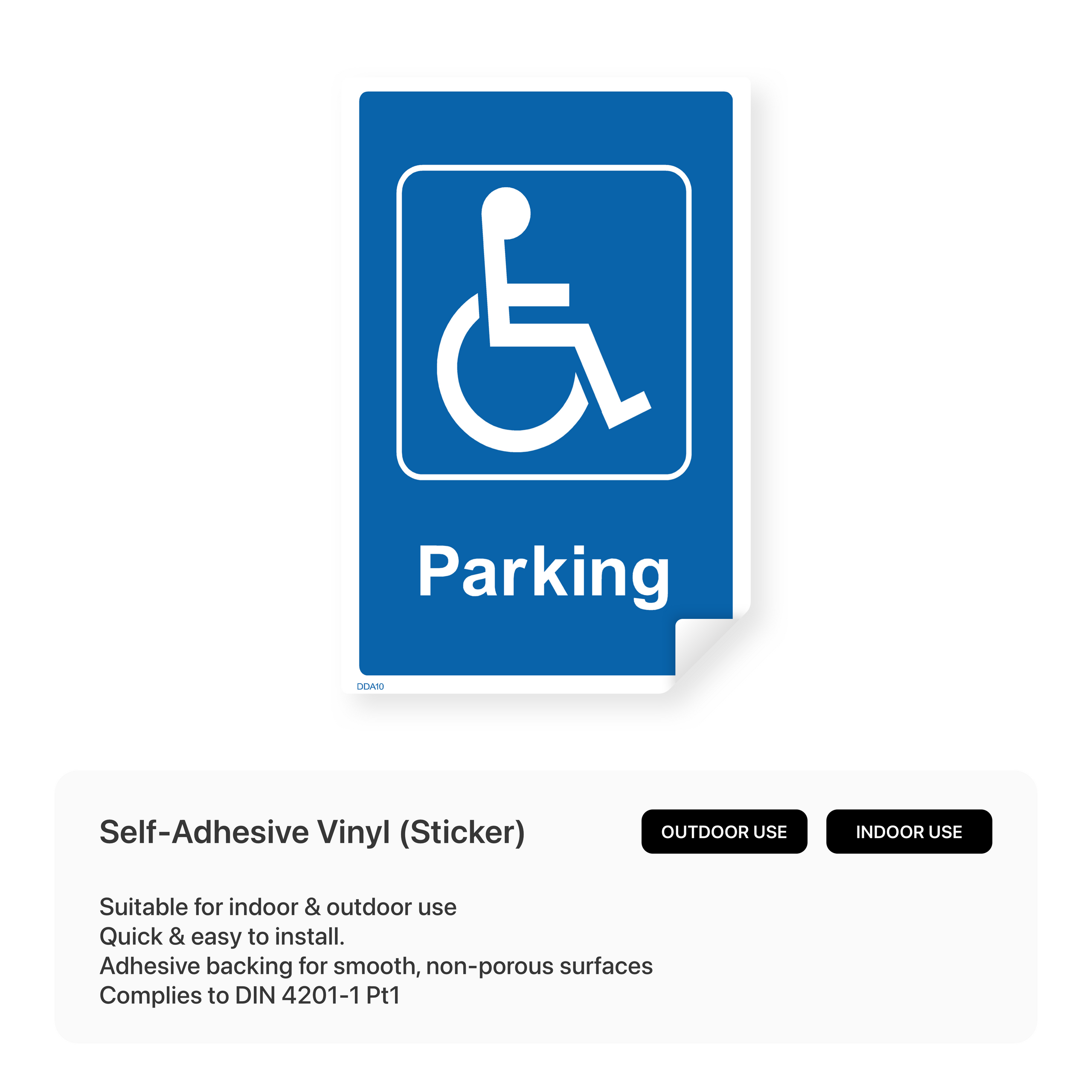 Disabled Parking Sign – Safety Signs & Stickers