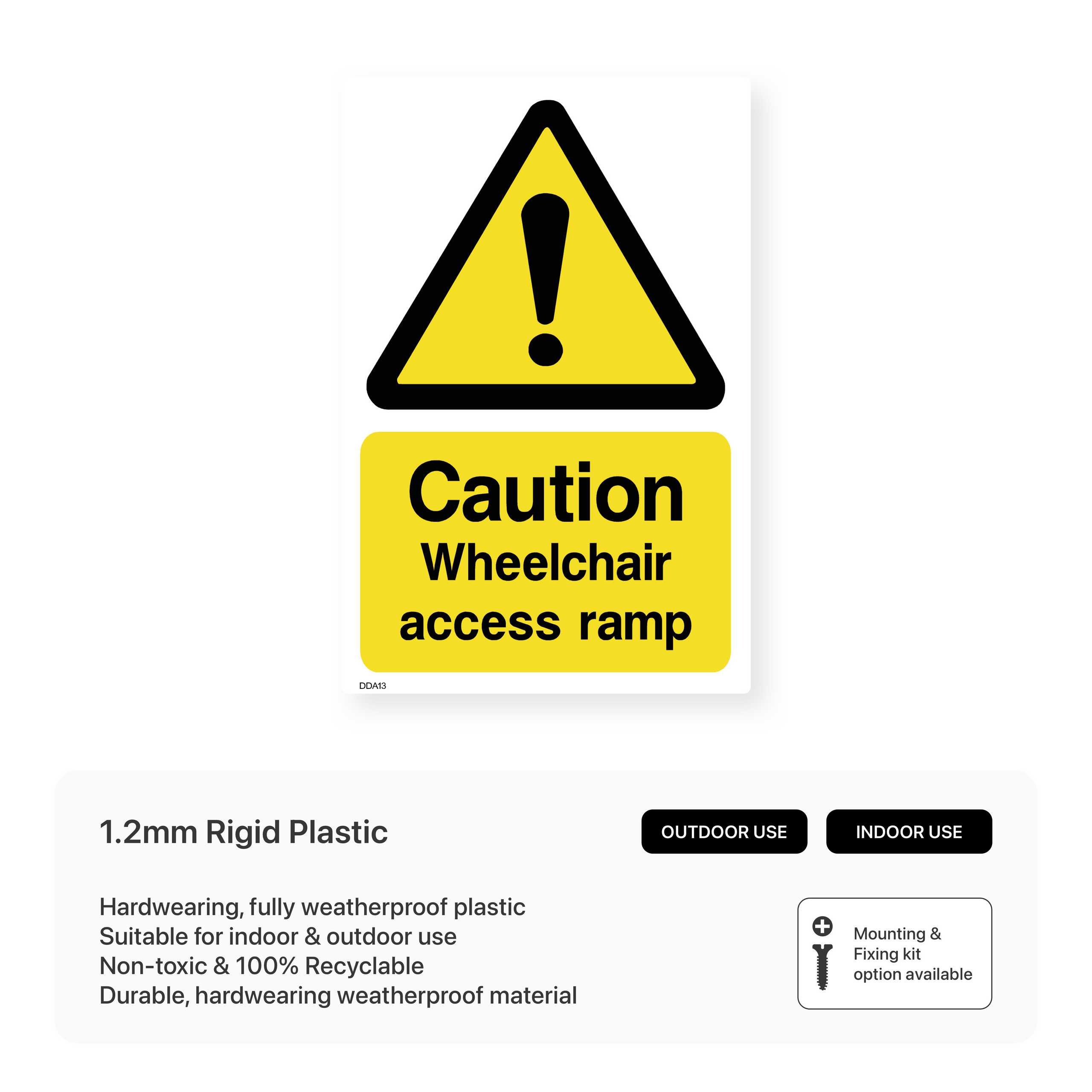 Disabled/Accessibility – Safety Signs & Stickers