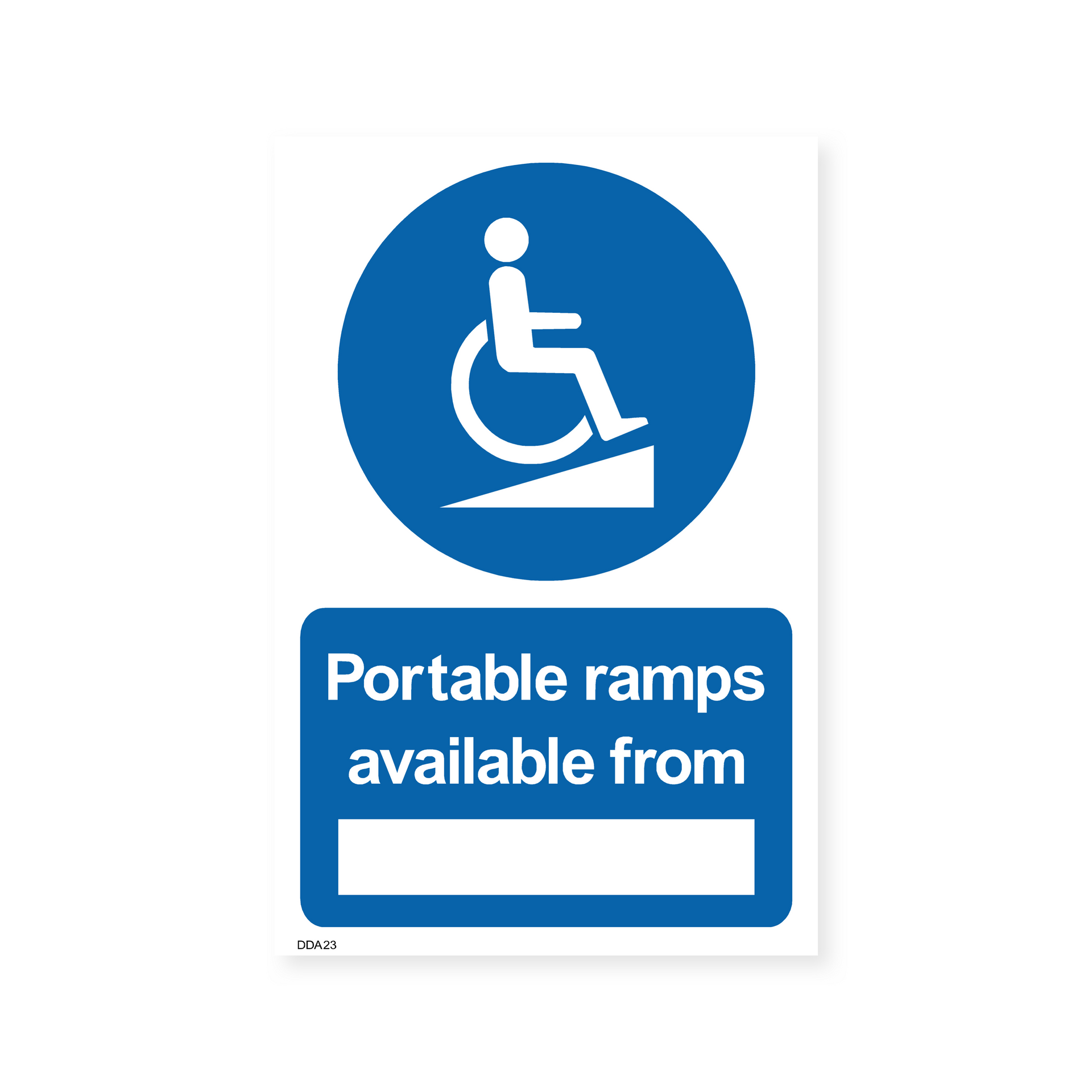 Portable Ramps Available Sign – Safety Signs & Stickers