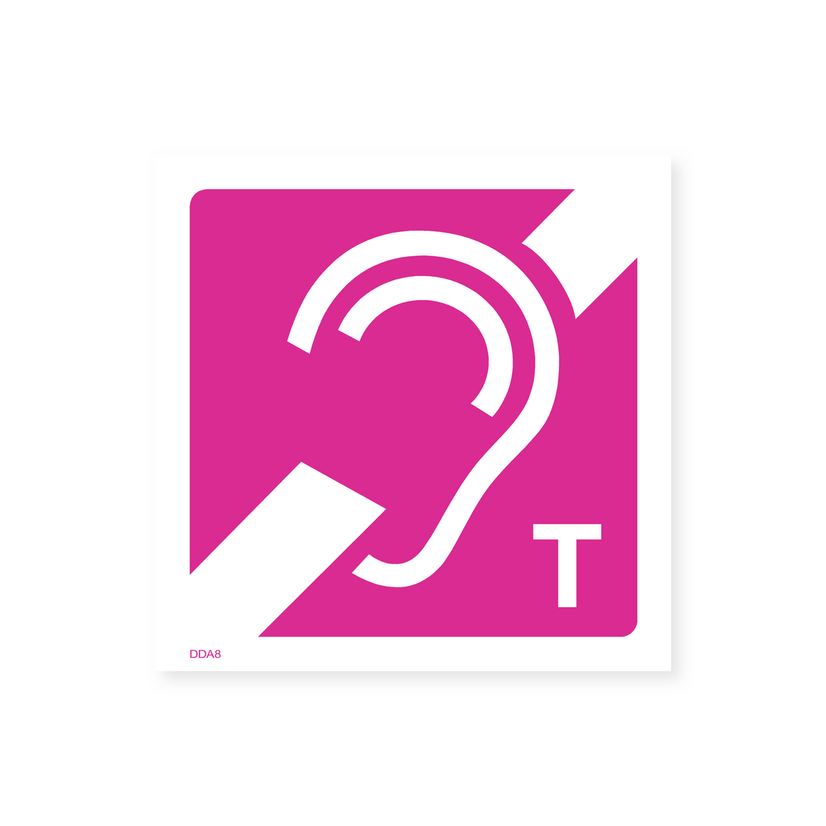 Hearing Aid Telecoil Symbol Sign – Safety Signs & Stickers