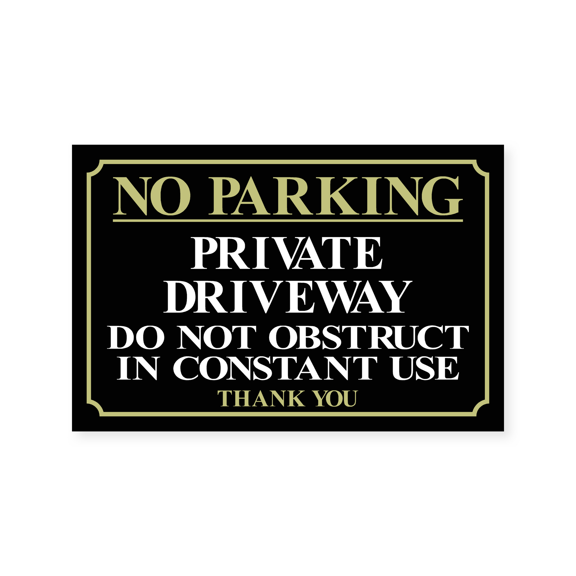 No Parking - Private Driveway Sign – Safety Signs & Stickers