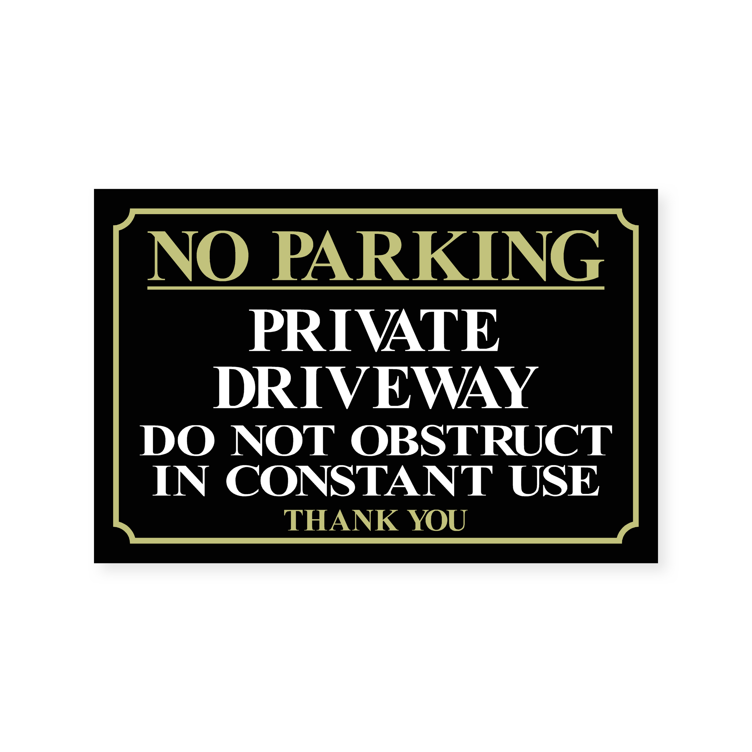 No Parking - Private Driveway Sign – Safety Signs & Stickers