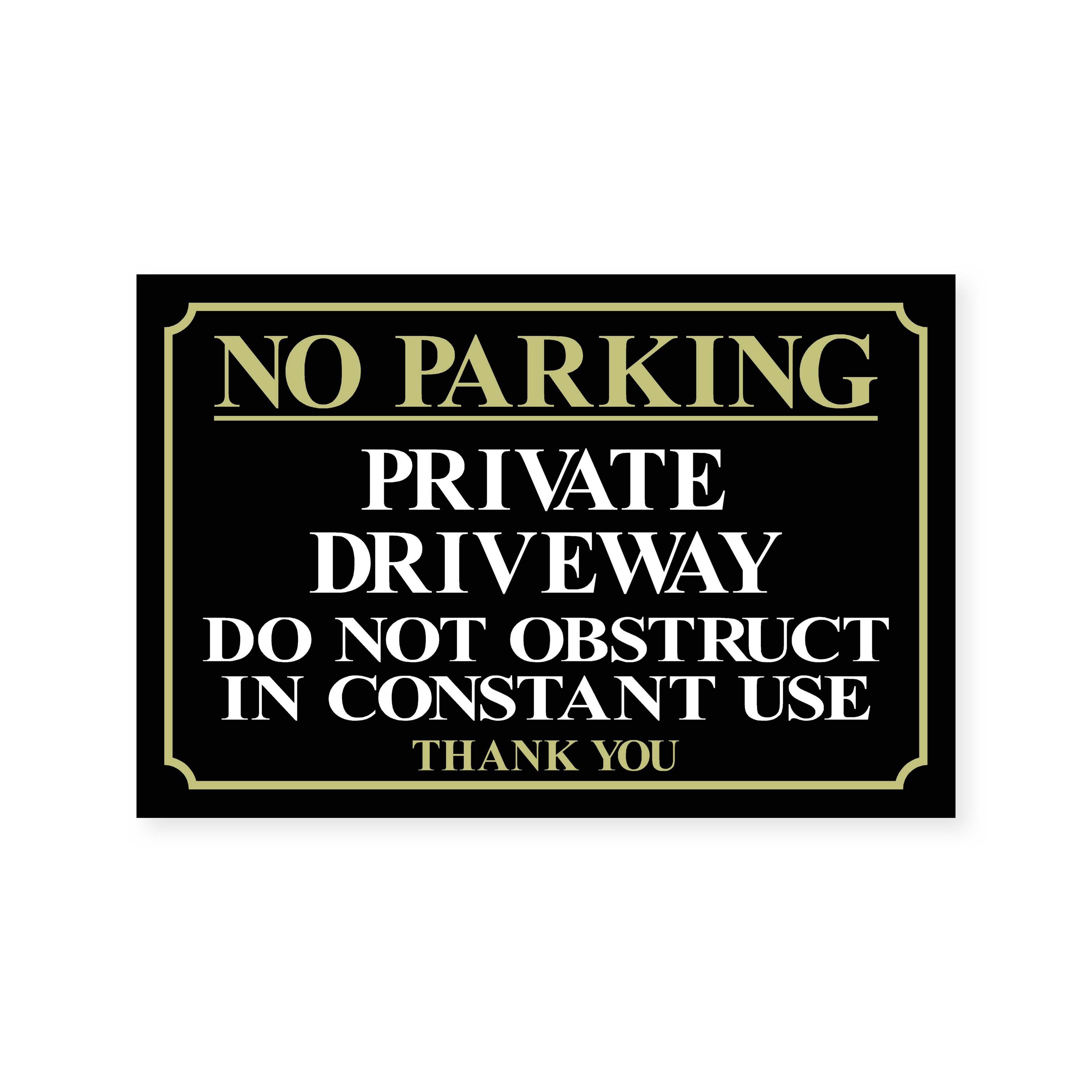 No Parking - Private Driveway Sign – Safety Signs & Stickers