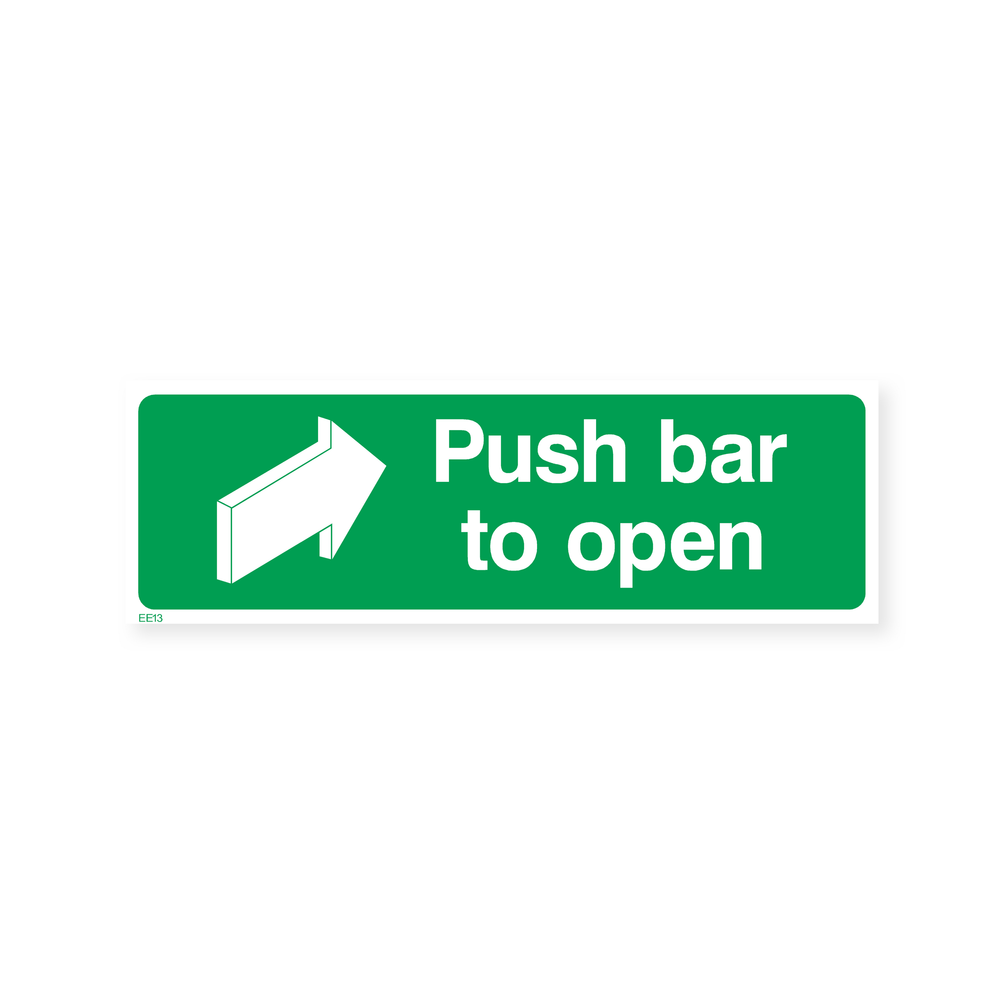 Push Bar to Open Sign – Safety Signs & Stickers