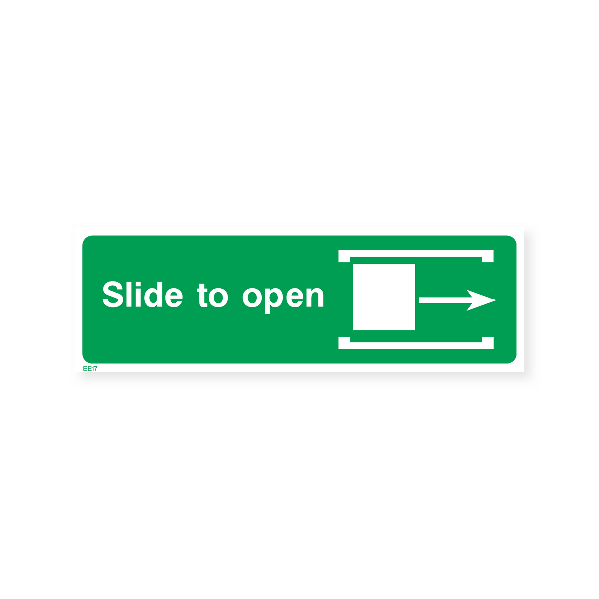 Slide to Open - Right Sign – Safety Signs & Stickers