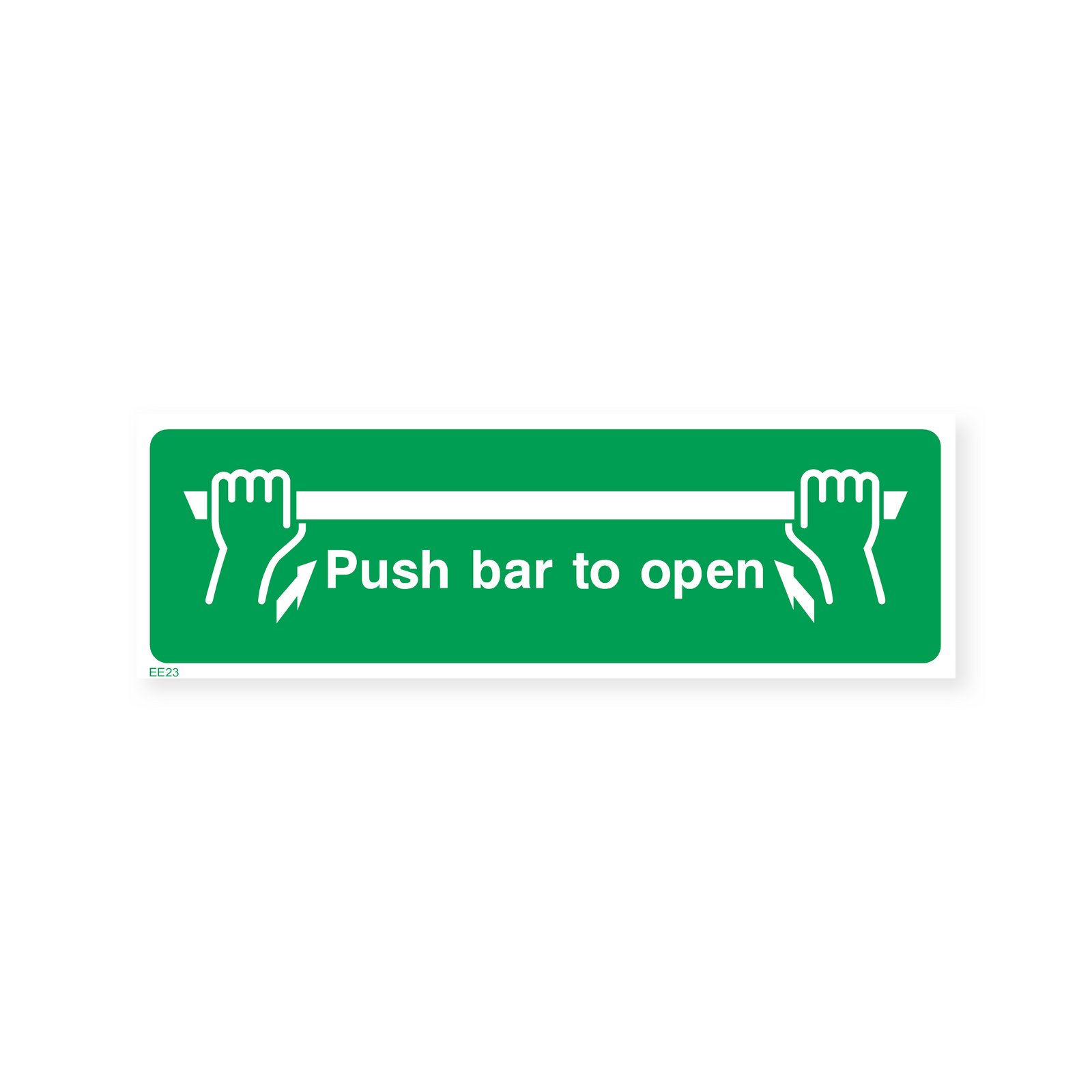 Push Bar to Open Sign – Safety Signs & Stickers