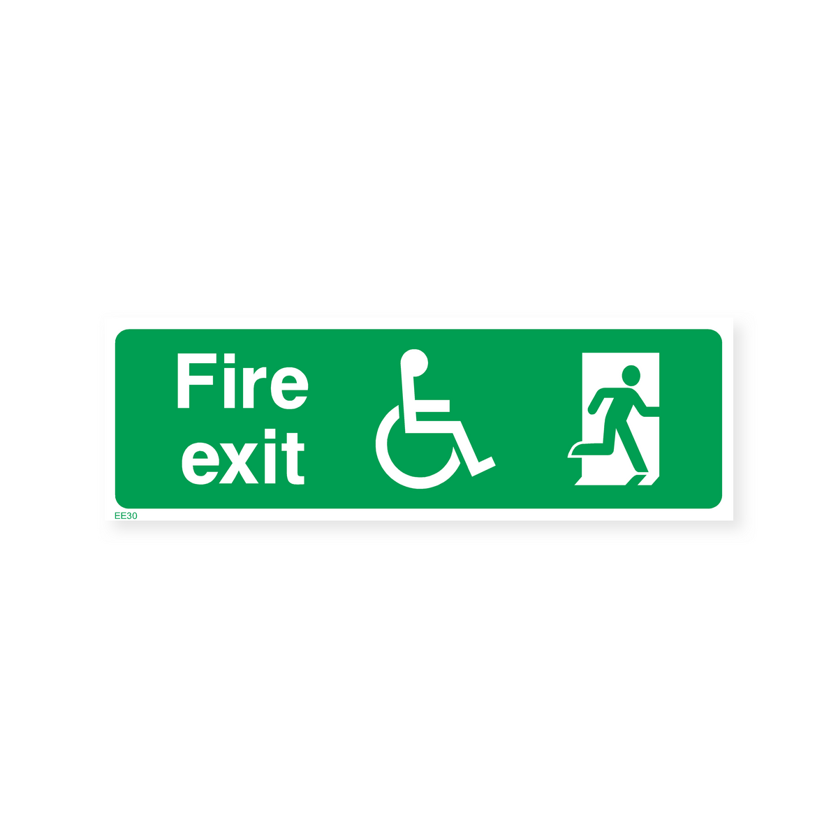 Disabled Accessible Fire Exit Sign – Safety Signs & Stickers