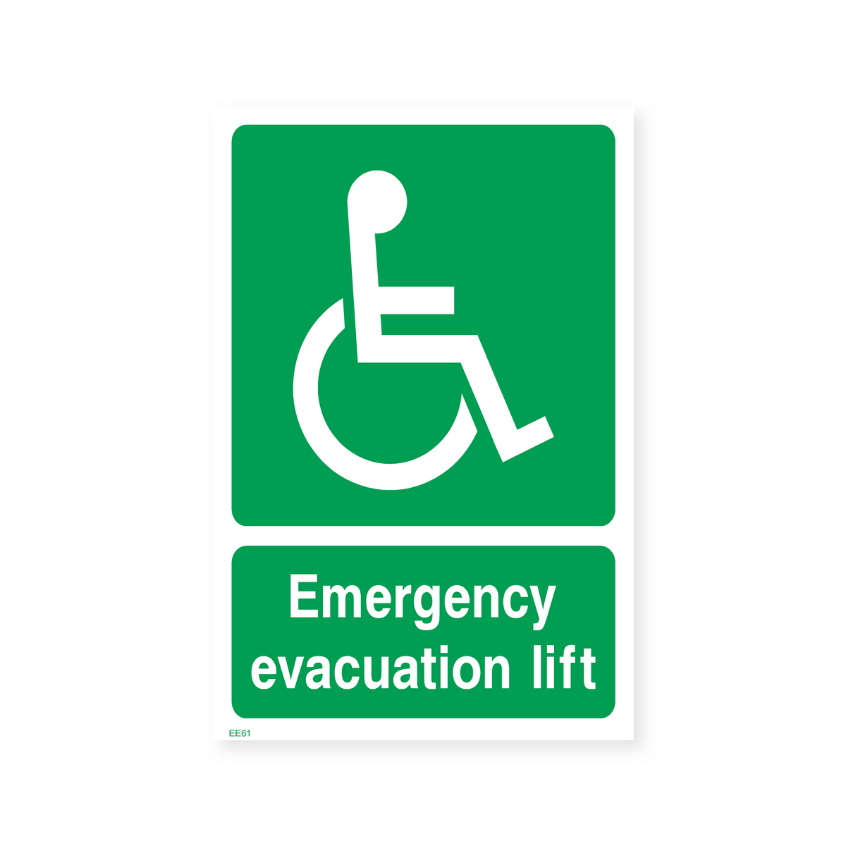 Emergency Evacuation Lift Sign – Safety Signs & Stickers