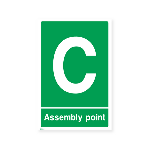 Assembly Point C Sign – Safety Signs & Stickers