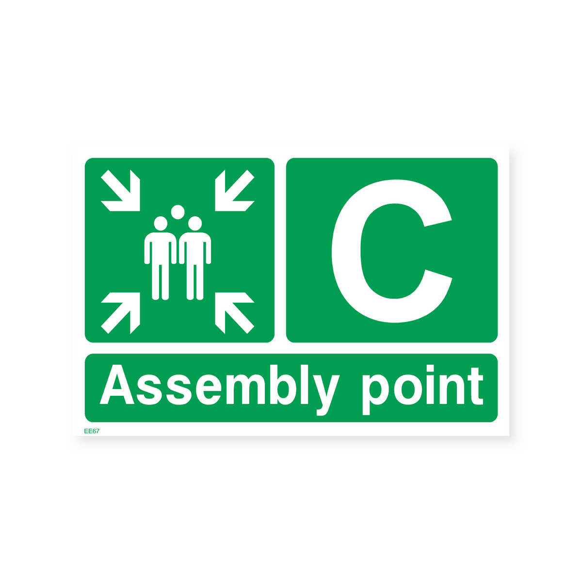 Assembly Point C Sign – Safety Signs & Stickers