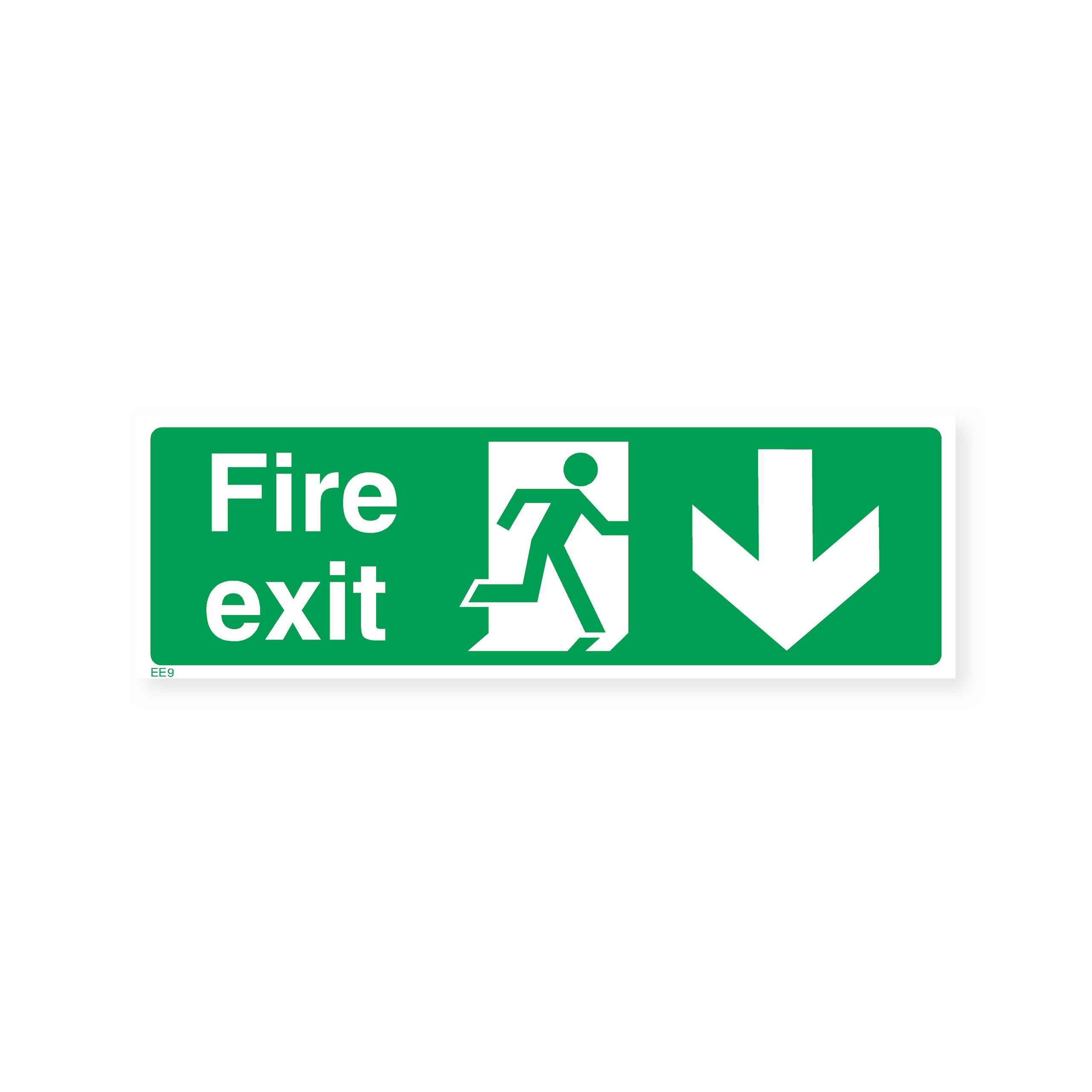 Fire Exit Down Sign – Safety Signs & Stickers