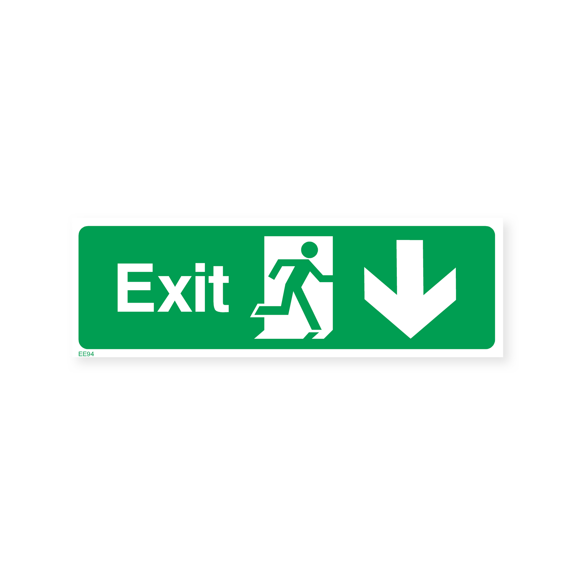 Exit Down Sign – Safety Signs & Stickers
