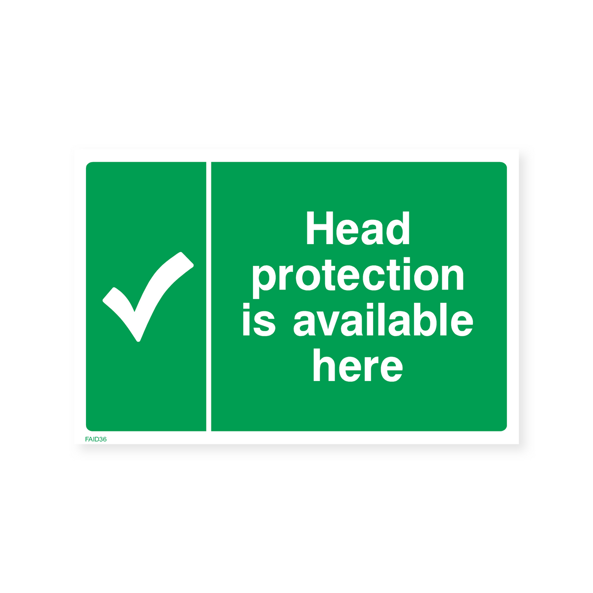 Head Protection is Available Here Sign – Safety Signs & Stickers