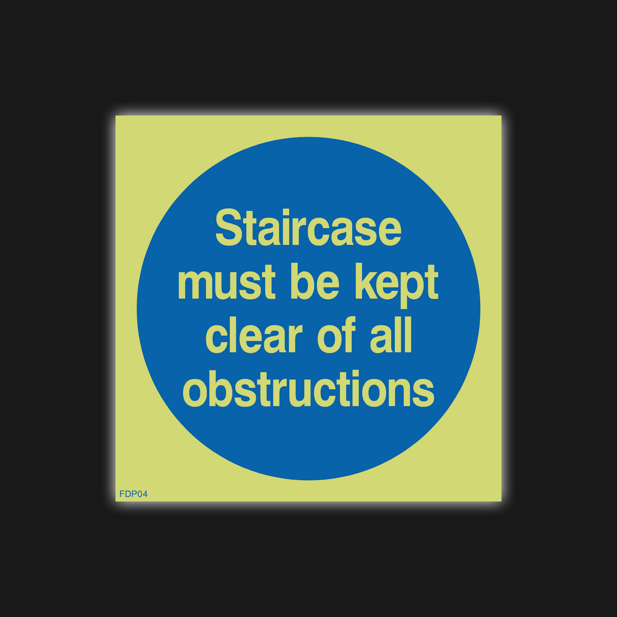Staircase Must Be Kept Clear of All Obstructions Sign – Safety Signs ...