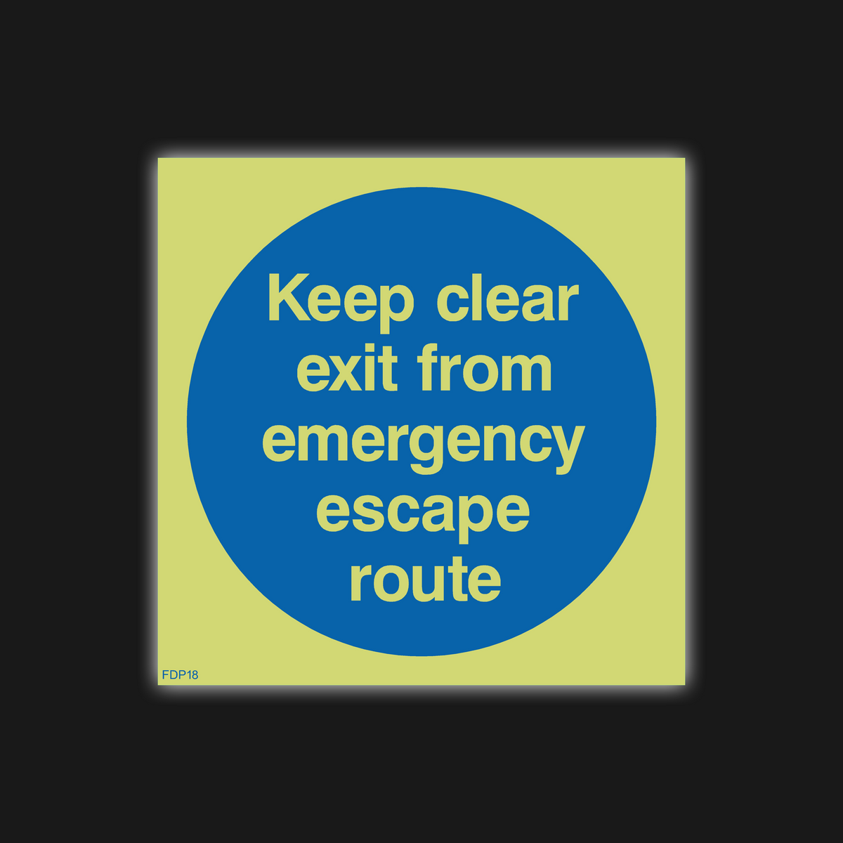 Keep Clear Exit from Emergency Route Sign – Safety Signs & Stickers
