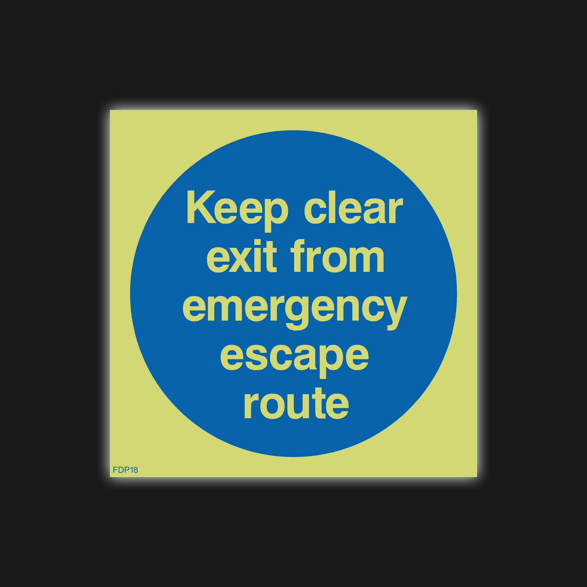 Keep Clear Exit from Emergency Route Sign – Safety Signs & Stickers