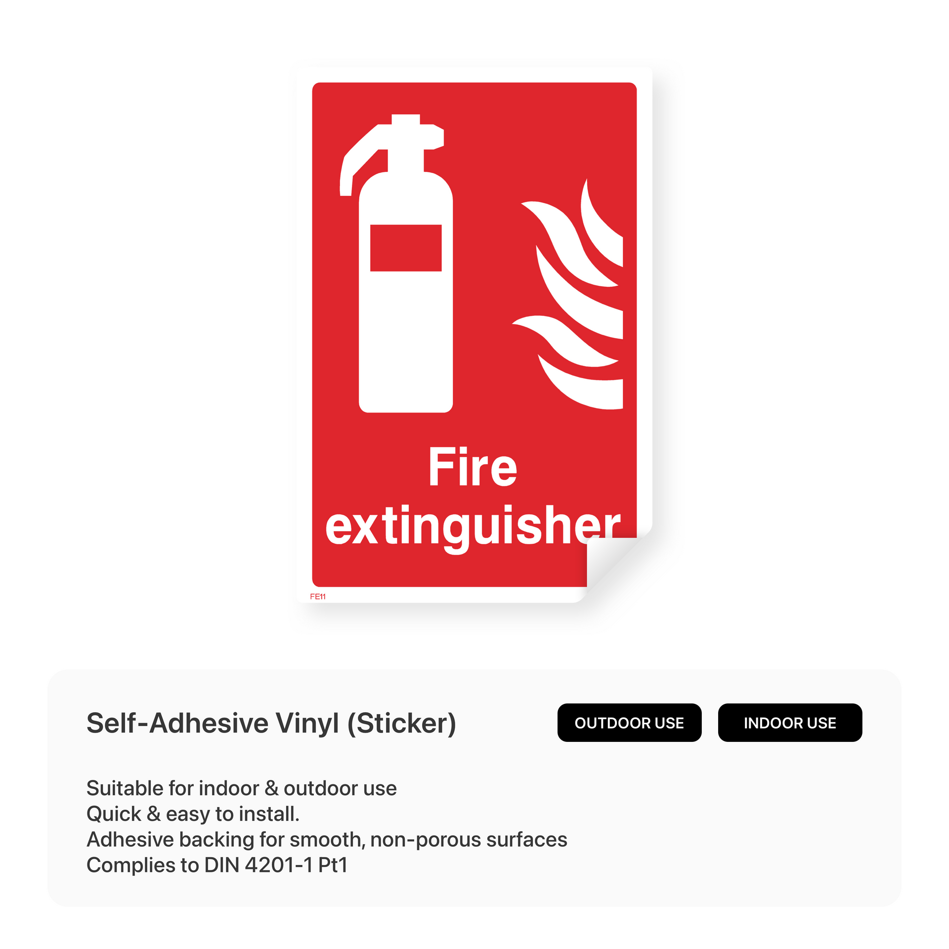 Fire Extinguisher Sign – Safety Signs & Stickers